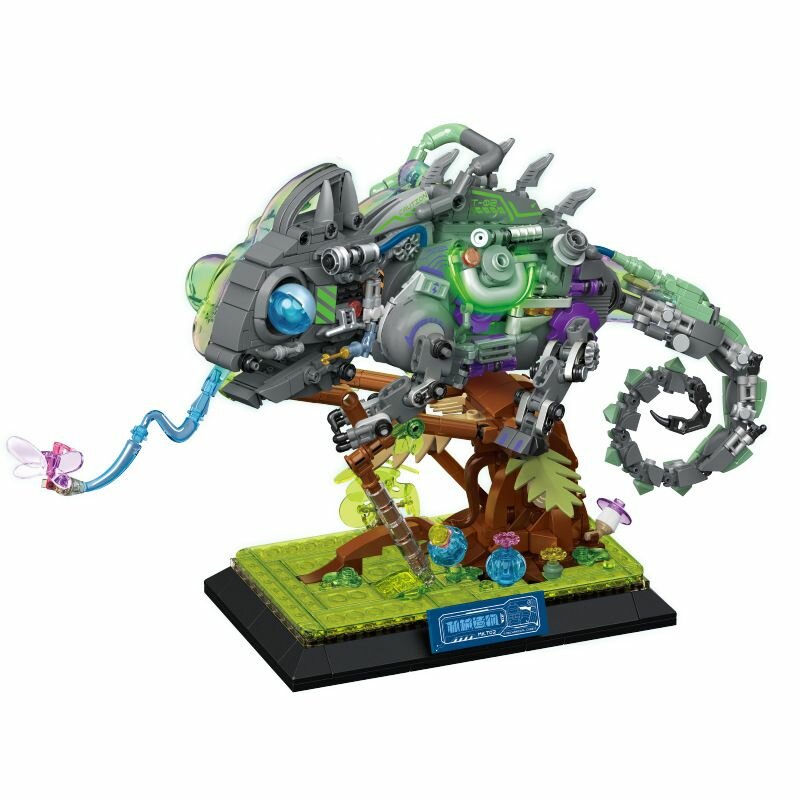 Конструктор TOP TOY светящийся интерактивный Хамелеон