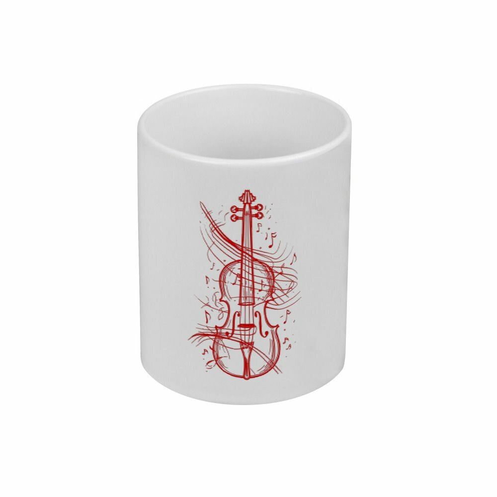 Кружка Музыкальные ноты, виолончель, скрипка