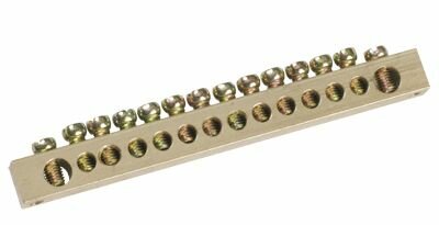 Нулевая шина IEK PEN, земля-ноль, 8х12 мм, 8/2, 8 групп, крепеж по краям