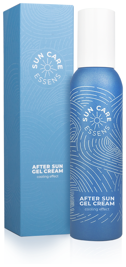 Эссенс. Успокаивающий гель после загара с охлаждающим эффектом для идеального увлажнения, защиты загорелой кожи и продления эффекта загара.