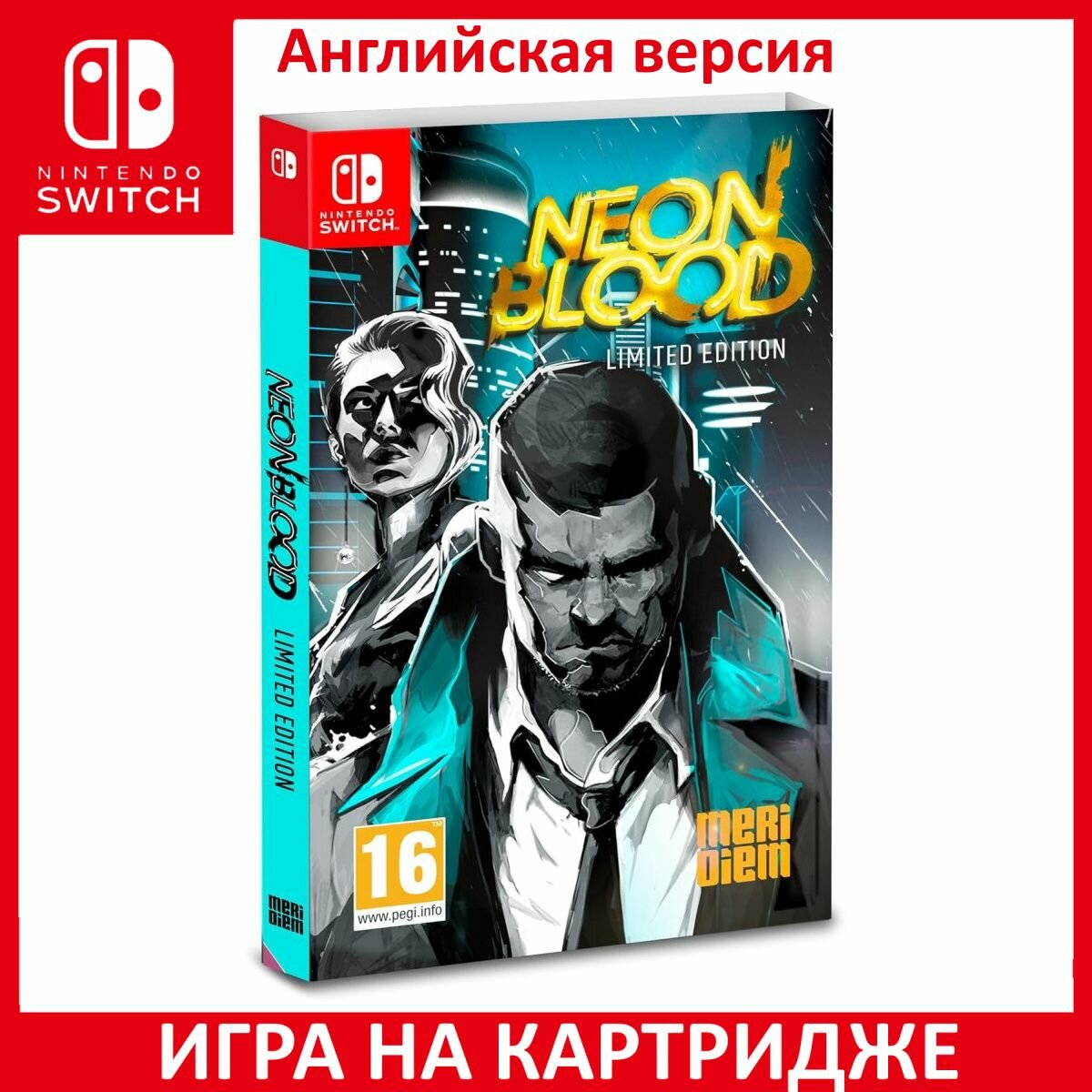 Игра Neon Blood Limited Edition Switch Картридж на Nintendo Switch Английская версия