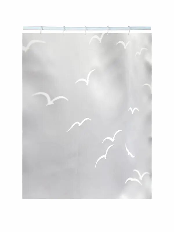 Штора для ванной Zenfort Fly 180x200 см полиэстер цвет белый