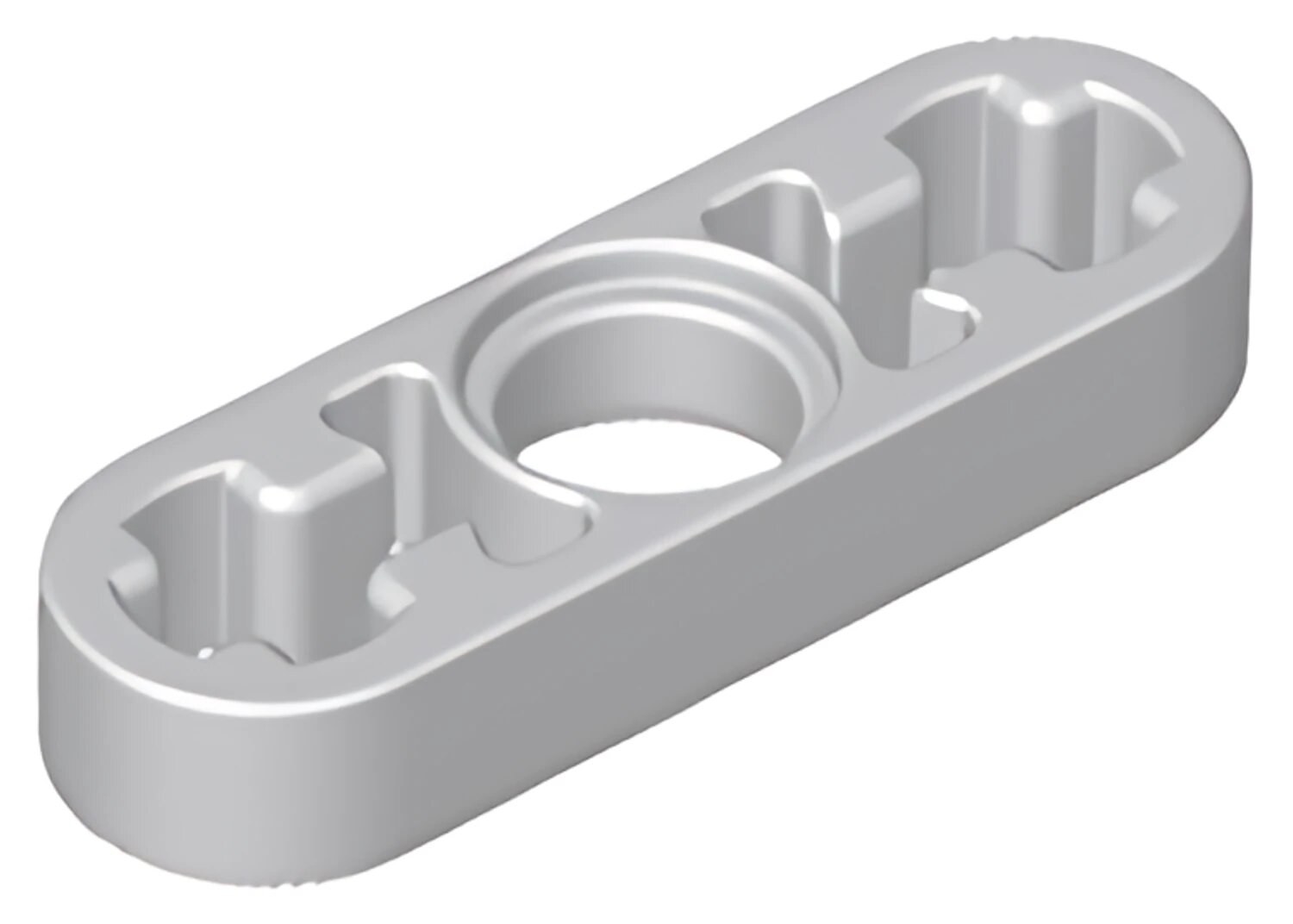 Деталь LEGO Technic, Liftarm Thin 1 x 3 - Axle Holes 6632 Light Bluish Gray U