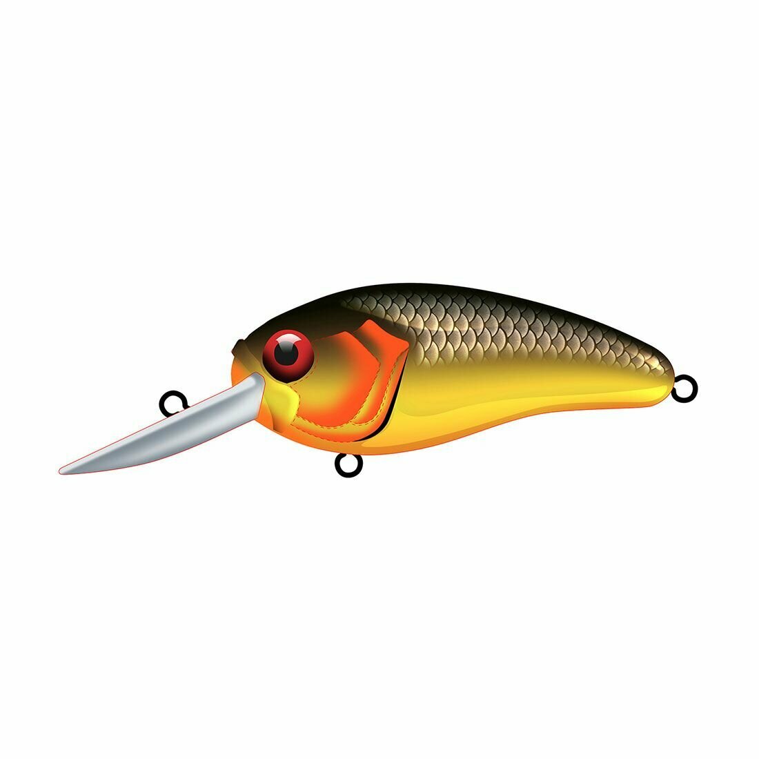 Воблер для рыбалки Stinger Pachi 65F-DR #GBO на щуку, окуня, судака