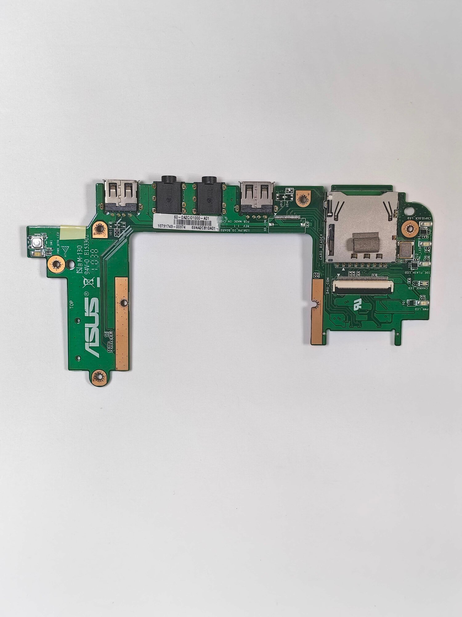 Доп плата кнопки включения, USB, картридера, Audio ноутбука Asus Eee PC 1201K