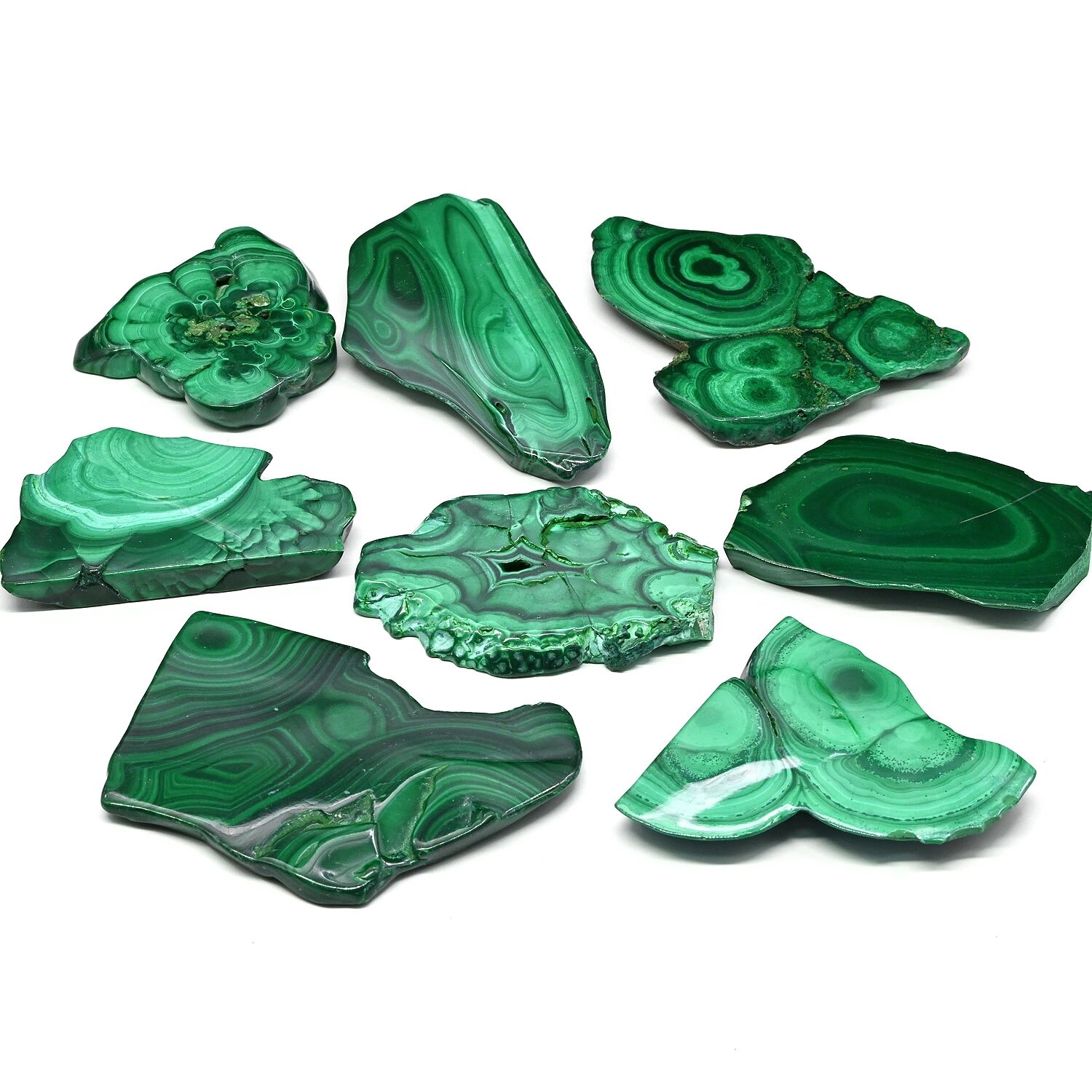 Минерал малахит 62*44*8мм, 50-59г .