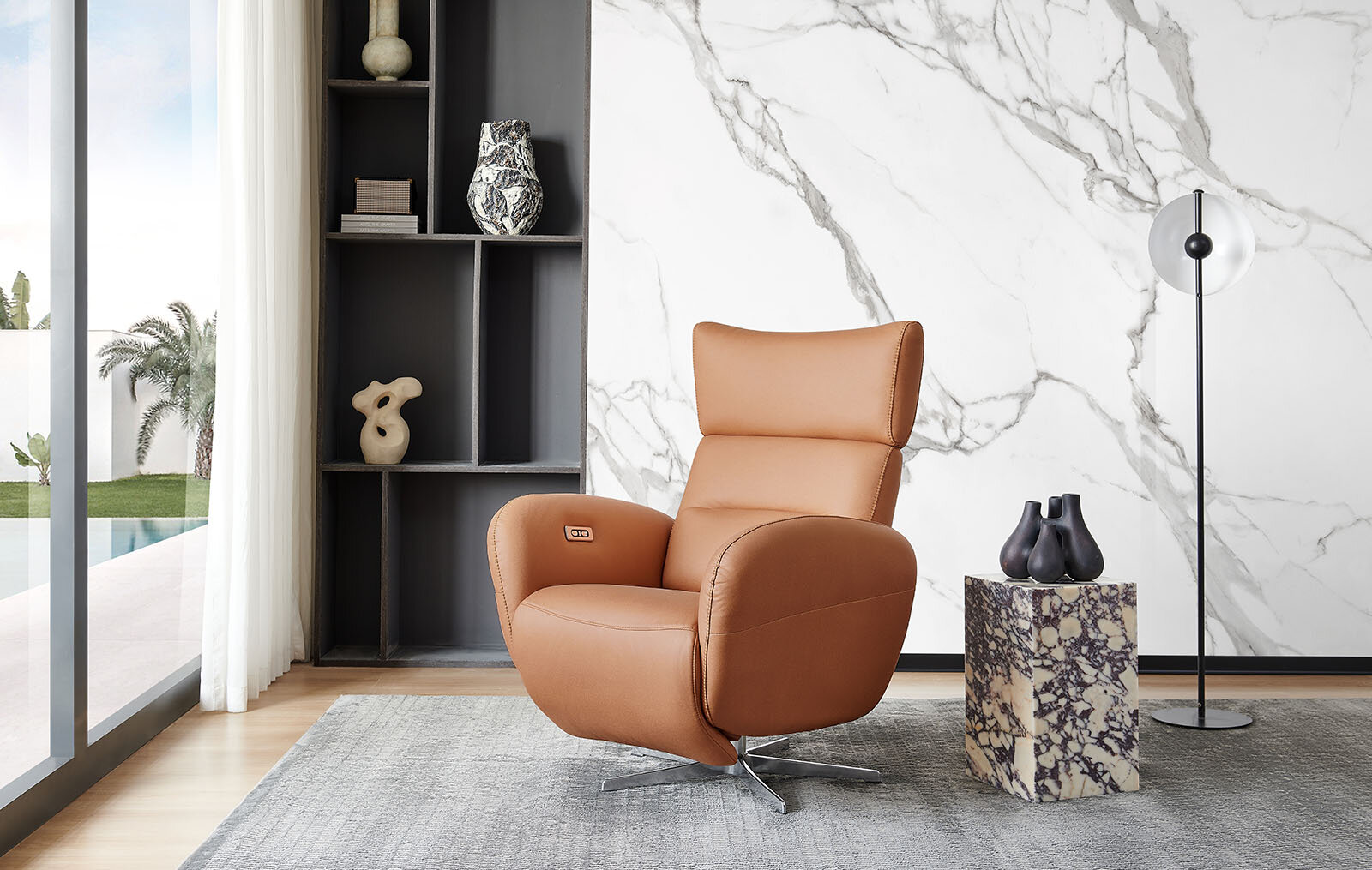 Кресло-реклайнер Star, карамель