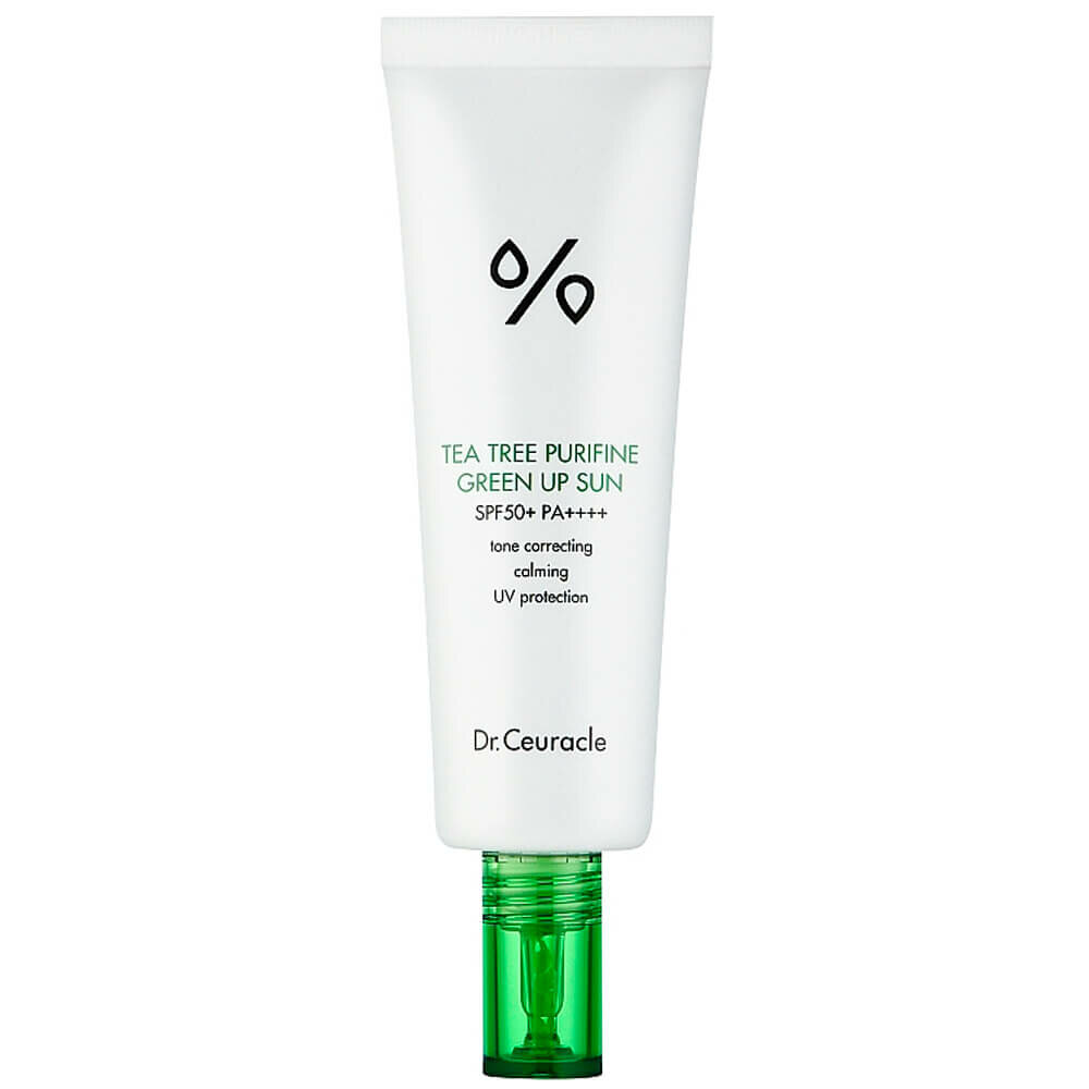 Dr.Ceuracle Солнцезащитный крем Tea Tree Purifine Green Up Sun SPF 50+ PA, 50 мл