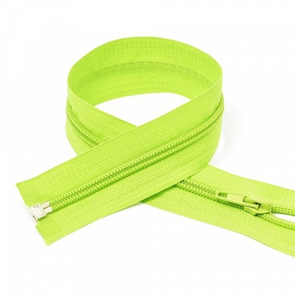 Молния MaxZipper пластиковая, спираль, №5-N, 80 см, цвет F229, ярко-салатовый, 50 шт (F. ПЛ5N.80.229)