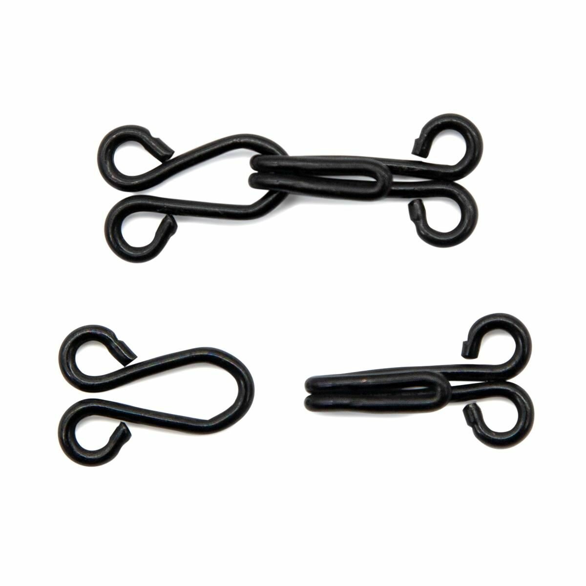 Крючки для одежды айрис Пришивные, №10, 33х12 мм, металл, цвет Оксид, 0300-4107, 200 шт