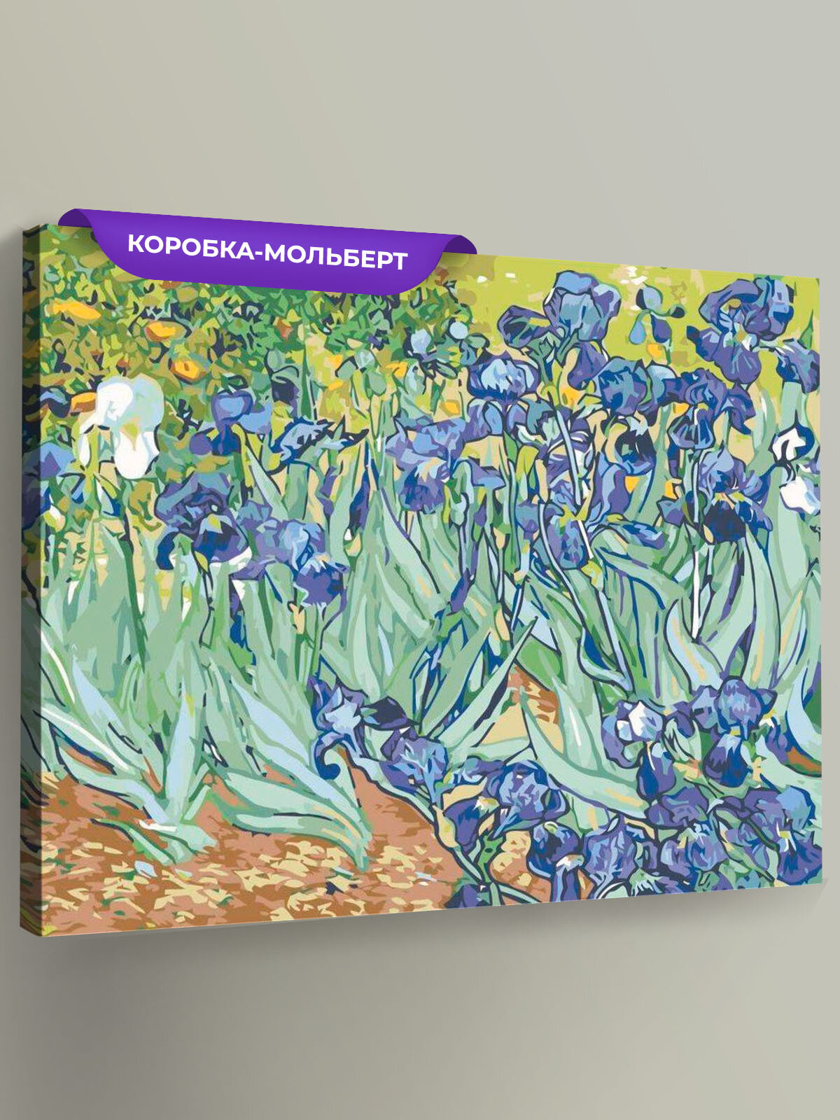 Картина по номерам ЖПН на холсте с подрамником, Раскраска 40х50, Цветы