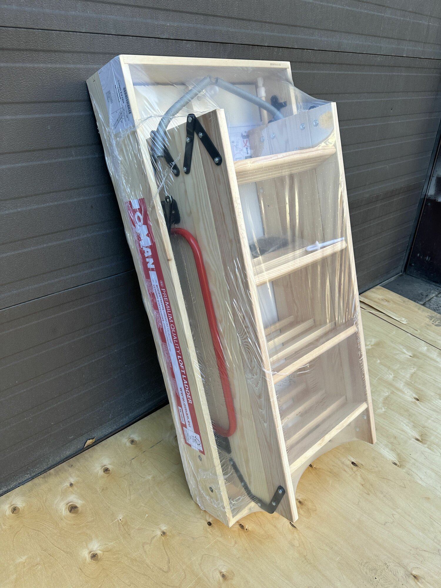 Лестница чердачная Oman EXTRA Long 60x120 высота до 330см, утепление 46мм.