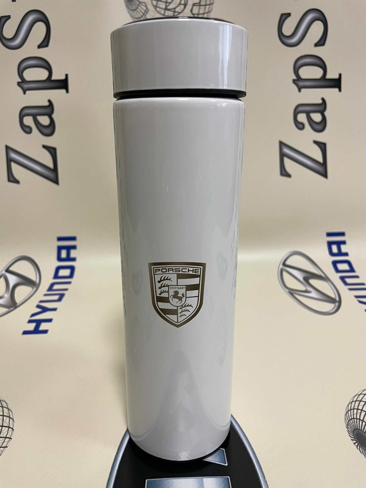 Термокружка для кофе - Кружка термос автомобильная Porsche c датчиком 500 мл