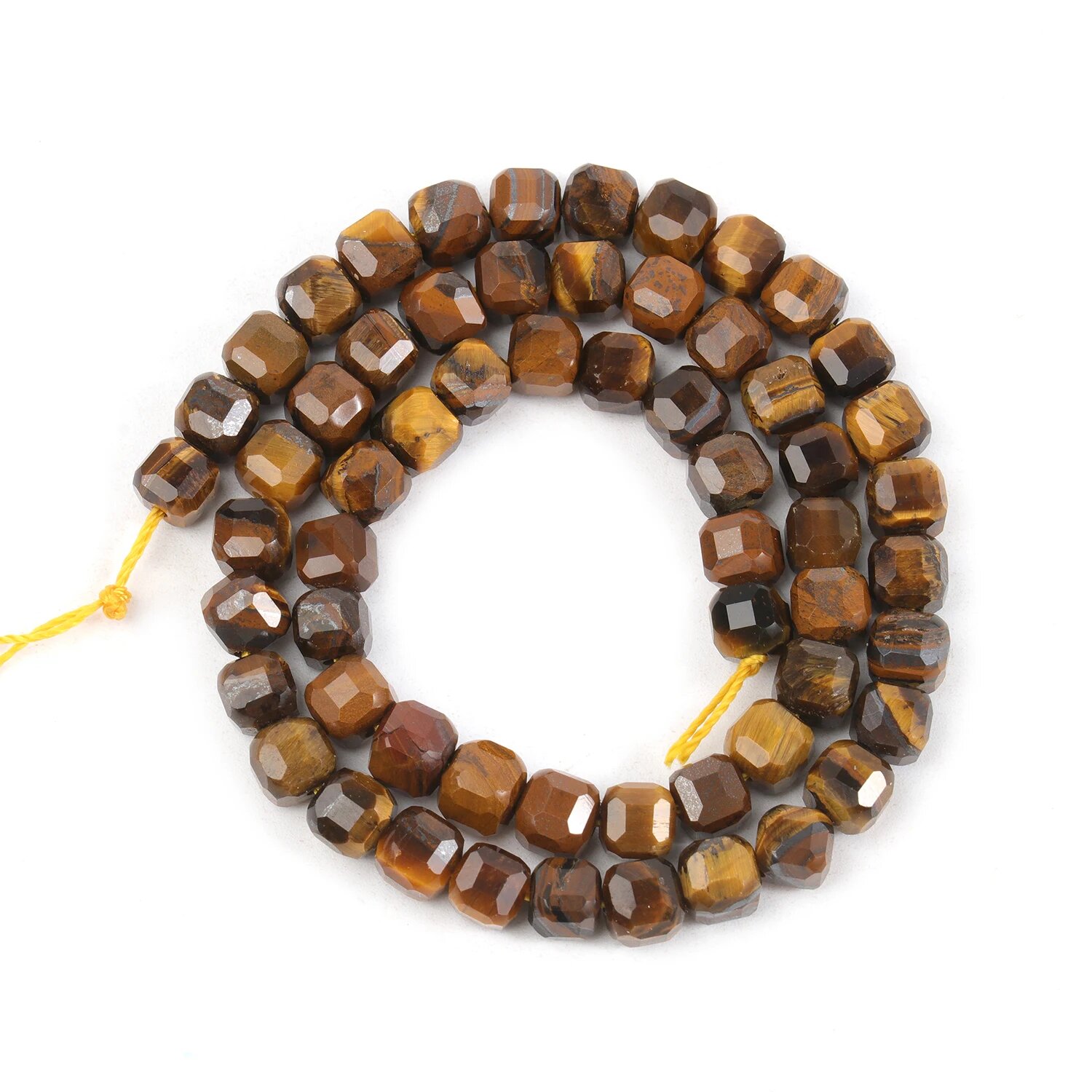 Бусины тигровый глаз GMB724 5 мм Коричневый, tiger eye