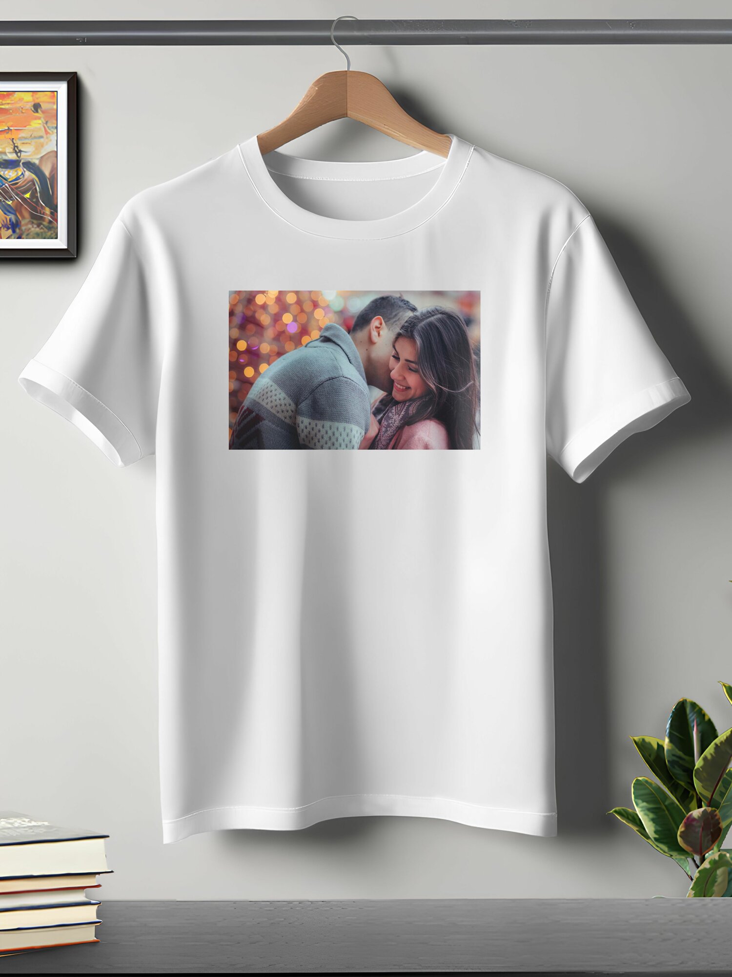 Футболка  Детская ONEQ 158 (13-14) размер с принтом День Святого Валентина, белая