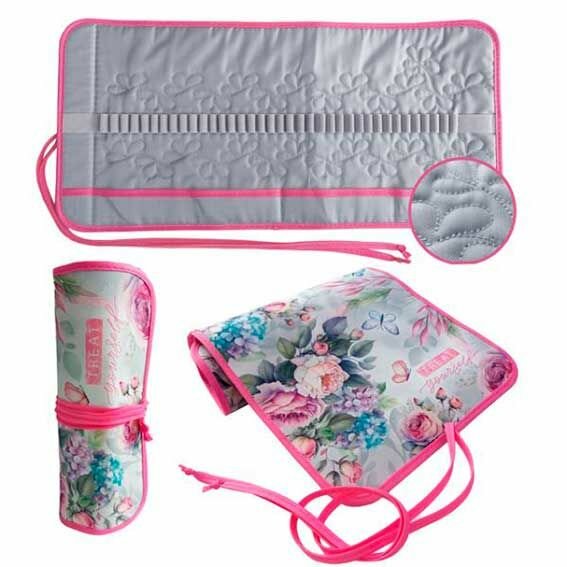 Пенал-скрутка Оникс 220х460 мм, "Эстетика цвета" ткань, вышивка