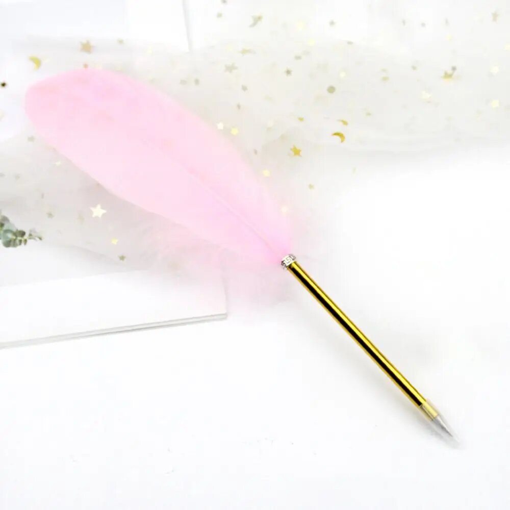 Шариковая ручка с перьями Розовый, B-Pink