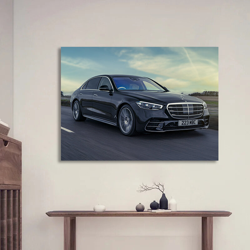 Картина авто / мерседес, картины на стену для интерьера / мужчине, 20х30 см.