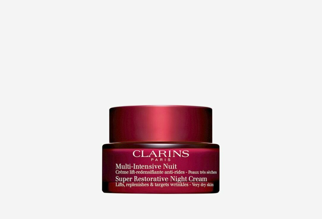 Восстанавливающий ночной крем с эффектом лифтинга для сухой кожи Multi-Intensive CLARINS Super Restorative Night Cream For Very dry skin 50 мл