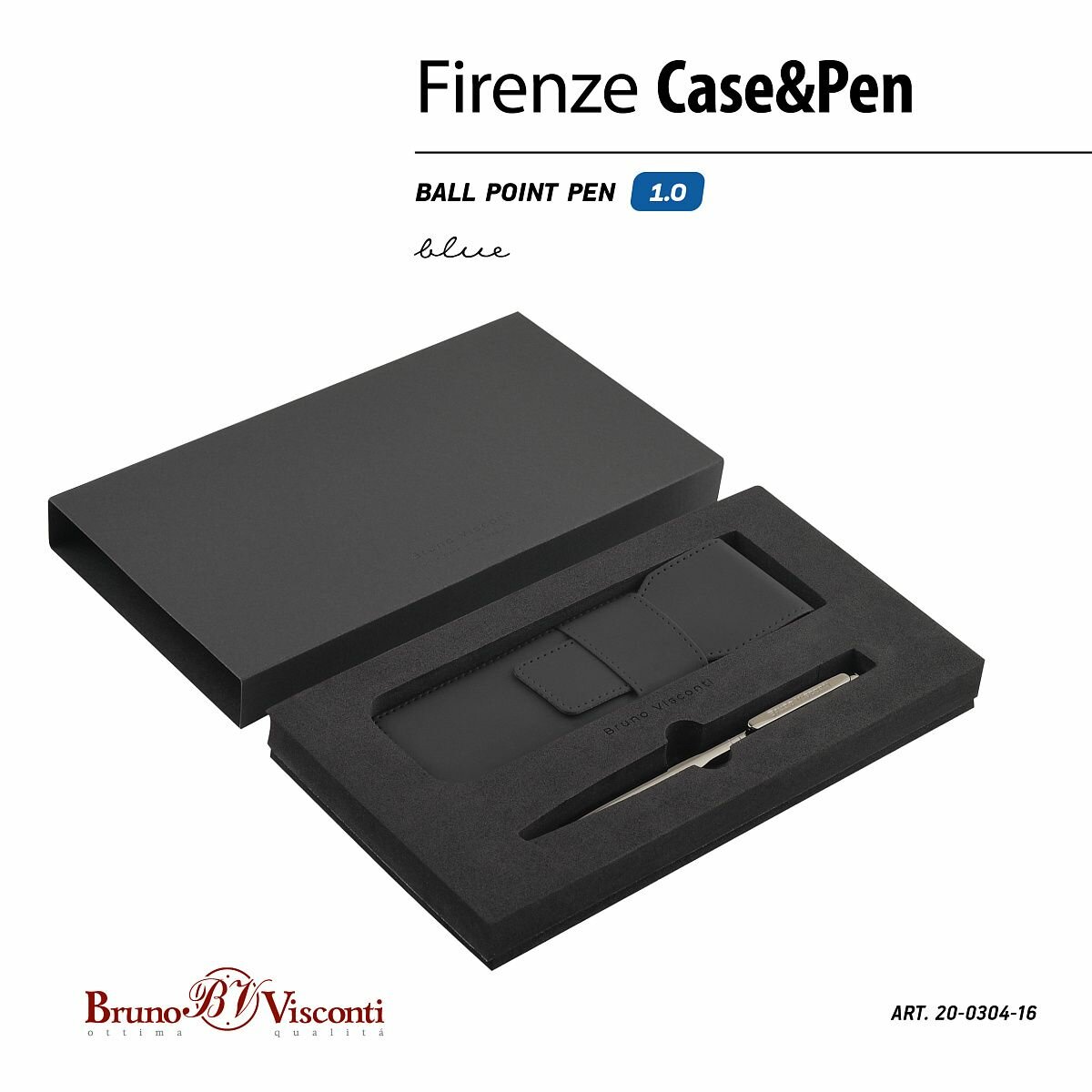 Автоматическая шариковая ручка Bruno Visconti "FIRENZE" 0.7 мм, цвет чернил синий, в подарочной упаковке