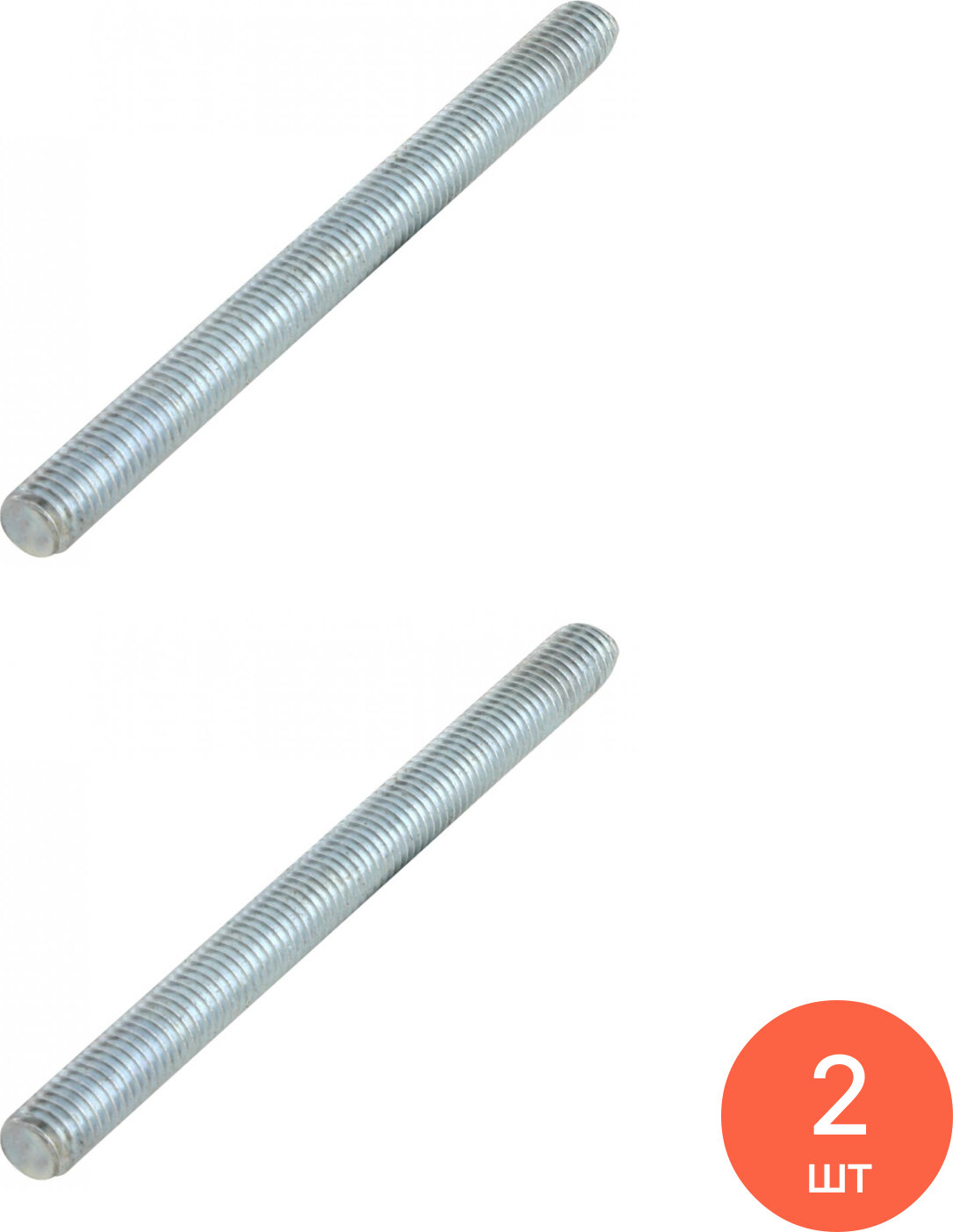 Шпилька крепежная Промрукав резьбовая, оцинкованная сталь, DIN 975 TDZ, диаметр М8, 1000мм / строительство и ремонт (комплект из 2 шт)