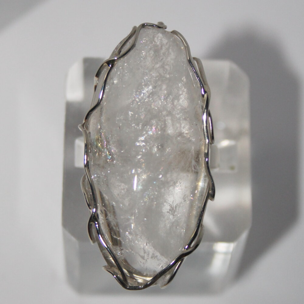 Кольцо, горный хрусталь