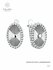 Серьги TALANT, серебро, 925 проба, родирование, длина 1 см, , серебристый