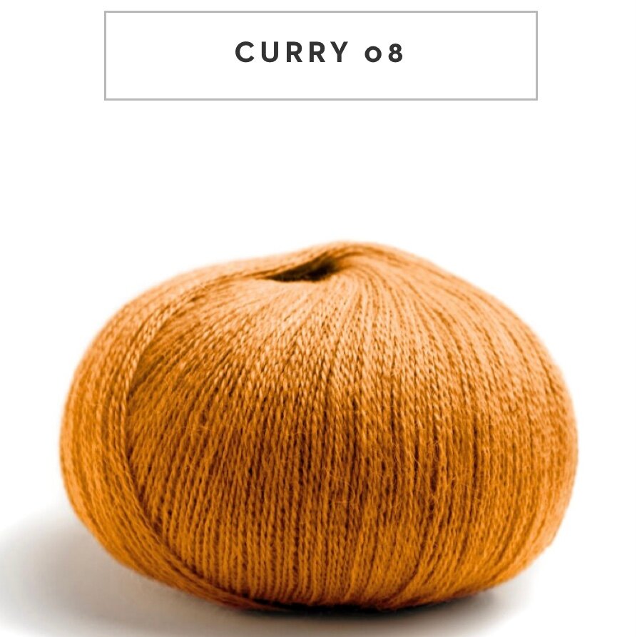 Piura /Пиура/ пряжа Lamana, 100% бэби альпака, 50г/400м (08, curry (карри), желтый)