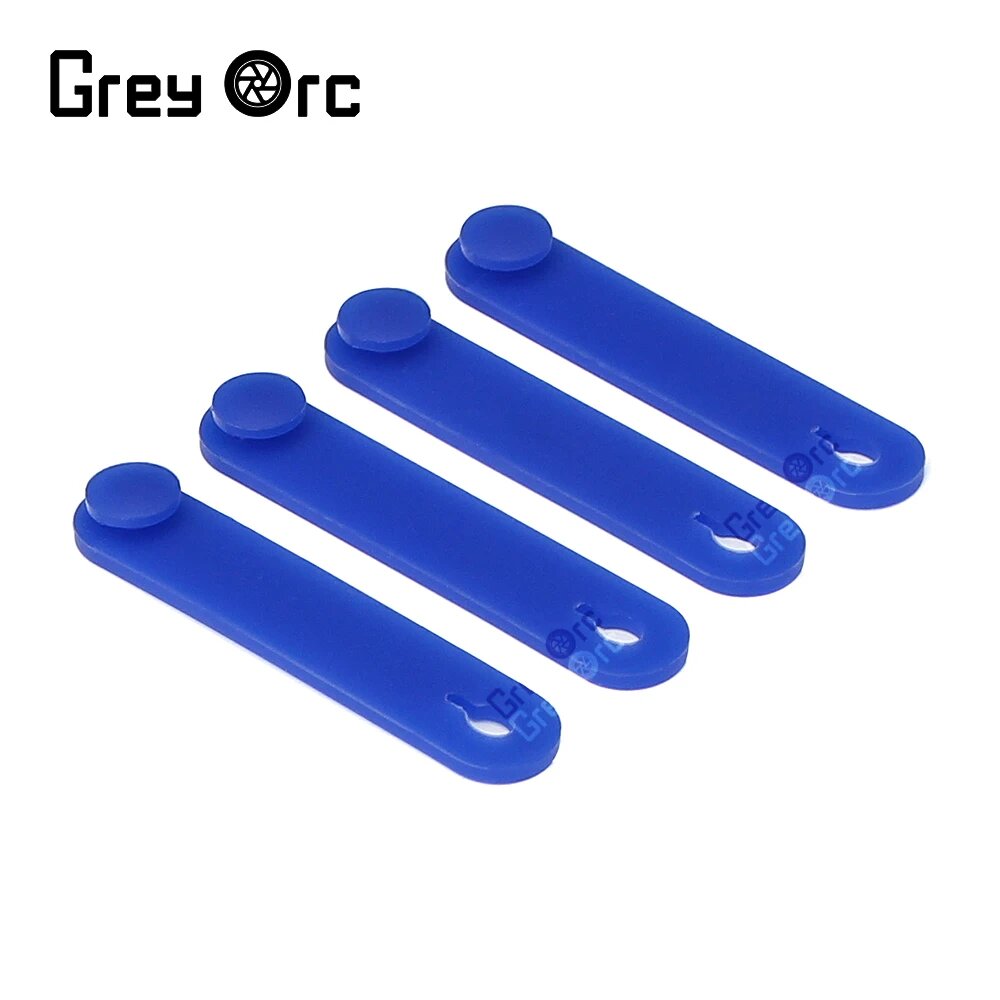 Синие стяжки для проводов Grey Orc 4шт