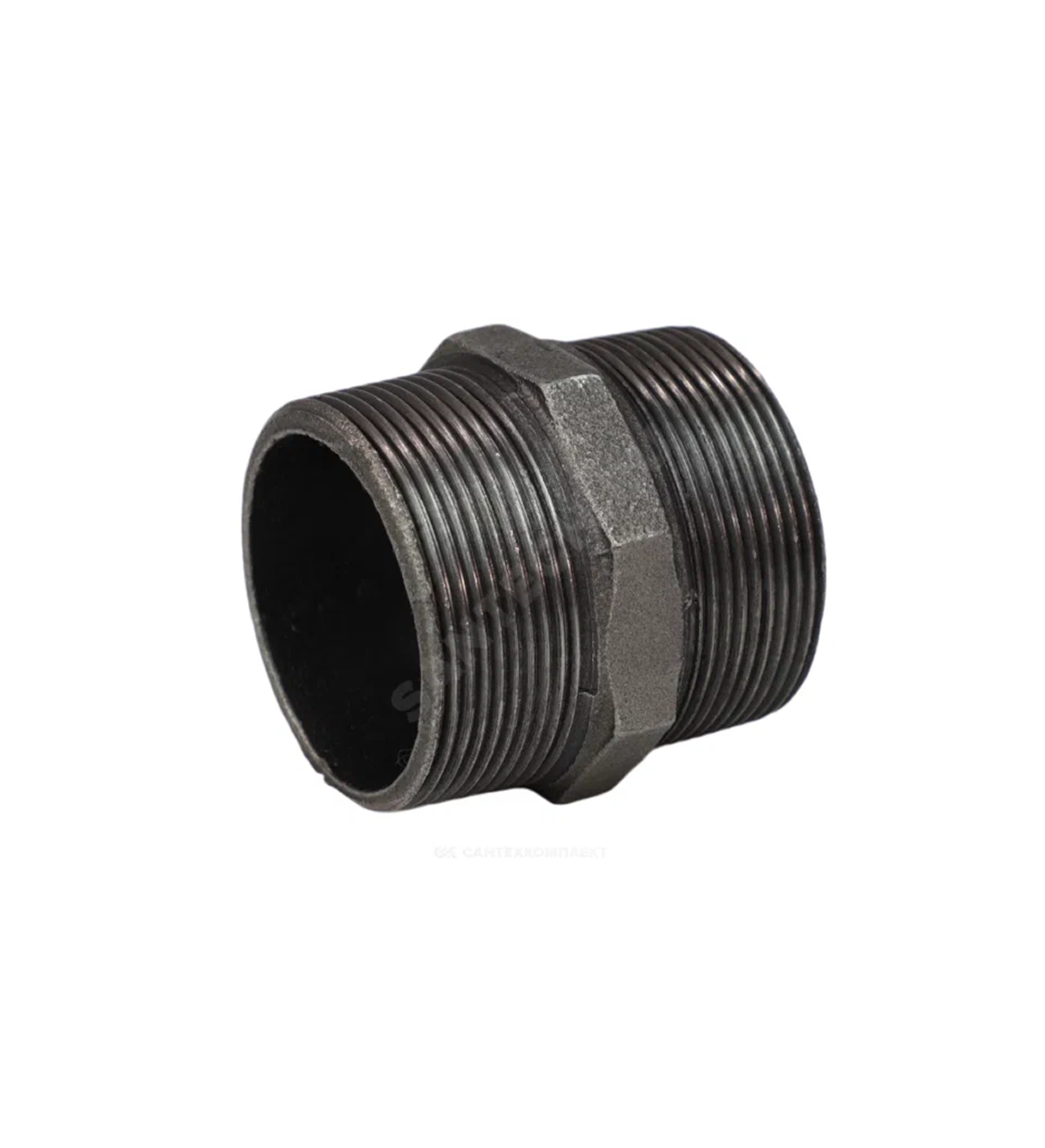 Ниппель Fittex Plus, прямой, равнопроходной, чугун, Ду 15, 1/2", с наружной резьбой