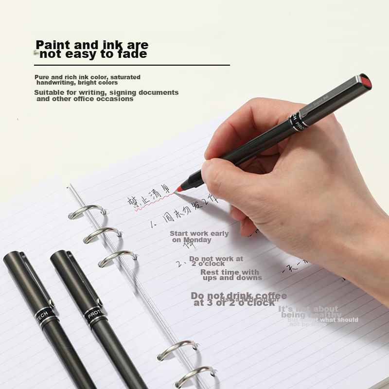 Uni Mitsubishi Uni-ball EYE Black Gel Pen, Stylish 0.5mm Black Pen, Signature Pen, Business Direct Liquid Rollerball Pen, Student Pen, Water-Based Pen, UB-155, 1 Piece