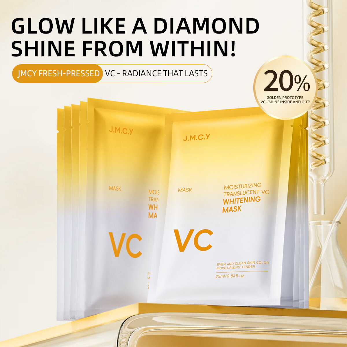 Moisturizing Translucent Vitamin C Ladies Mask 25ml Moisturizing Translucent VC