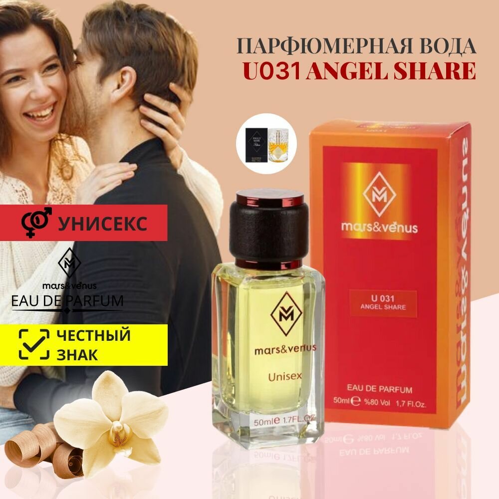 Mars&Venus унисекс U031 Angel Share(Ангел Шейр), парфюмерная вода, парфюм