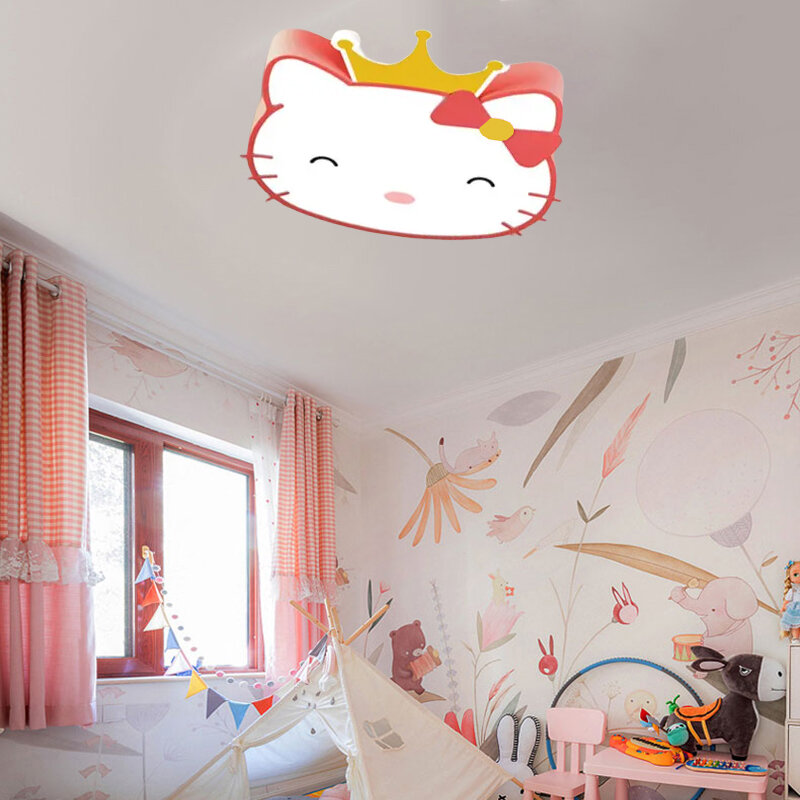 Лампы в детском стиле-Потолочный светильник Hello Kitty Creative-JC lighting