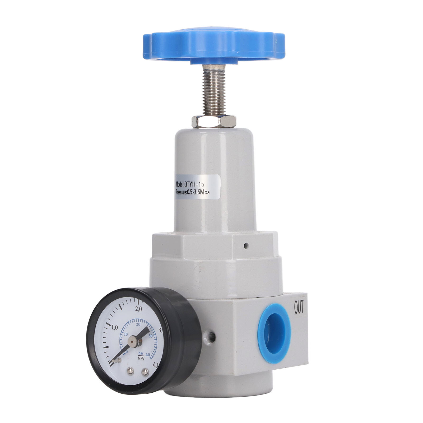 Регулятор давления воздушного компрессора G1/2 дюйма 0,5 3,6 МПа, регулирующий клапан с манометром для точной регулировки расхода воздуха