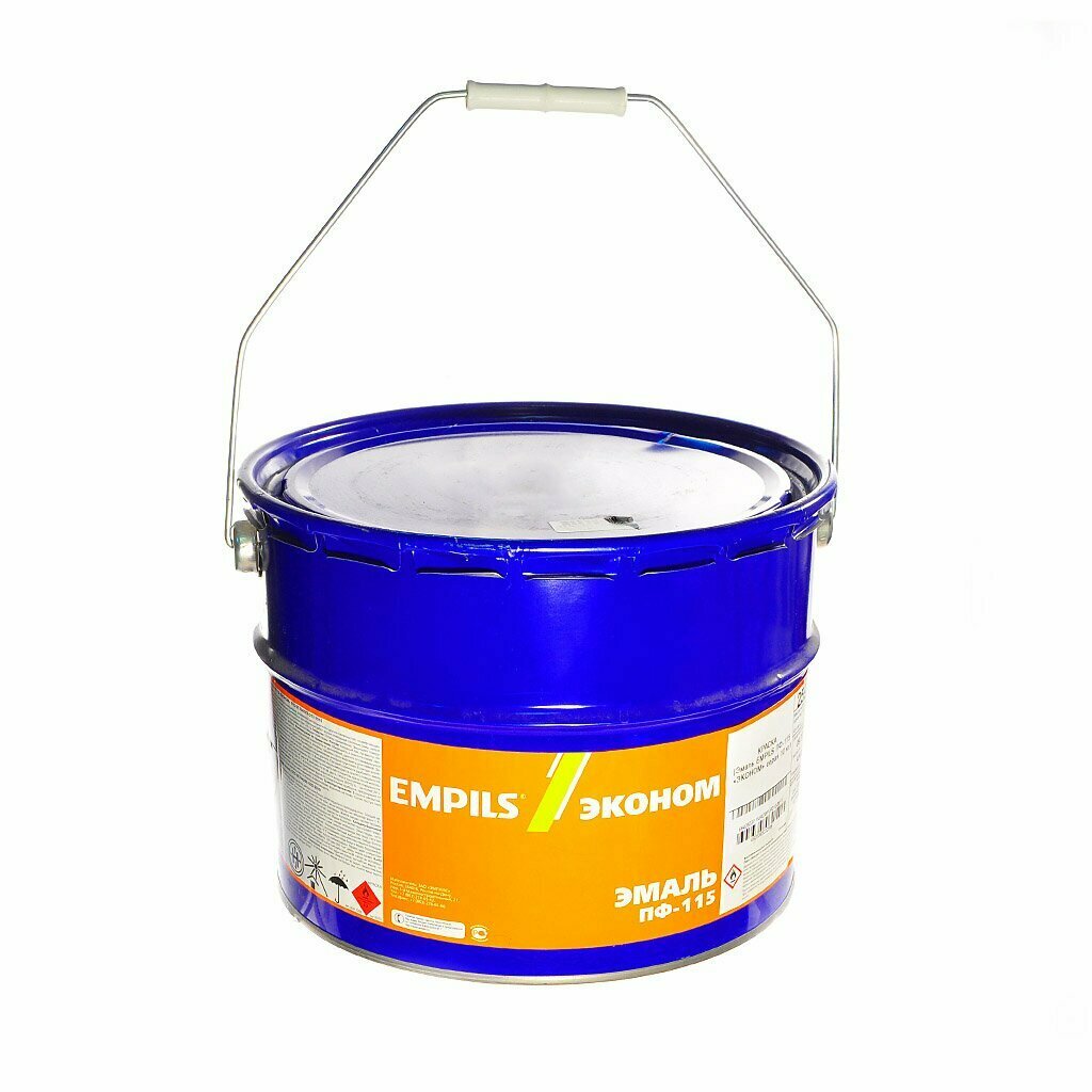 Эмаль Empils "Пром", ПФ-115, глянцевая, черная, 10 кг