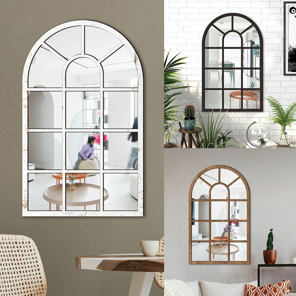 Трехмерная имитация окна деревянная акриловая зеркальная наклейка на стену украшение