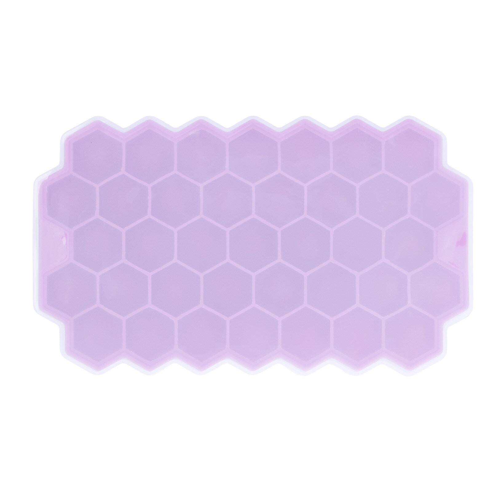 Ледяной поддон со клеточной формой с 37 гранью с силиконовой крышкой пищевой пищевой формы для кубика для бара HomePurple