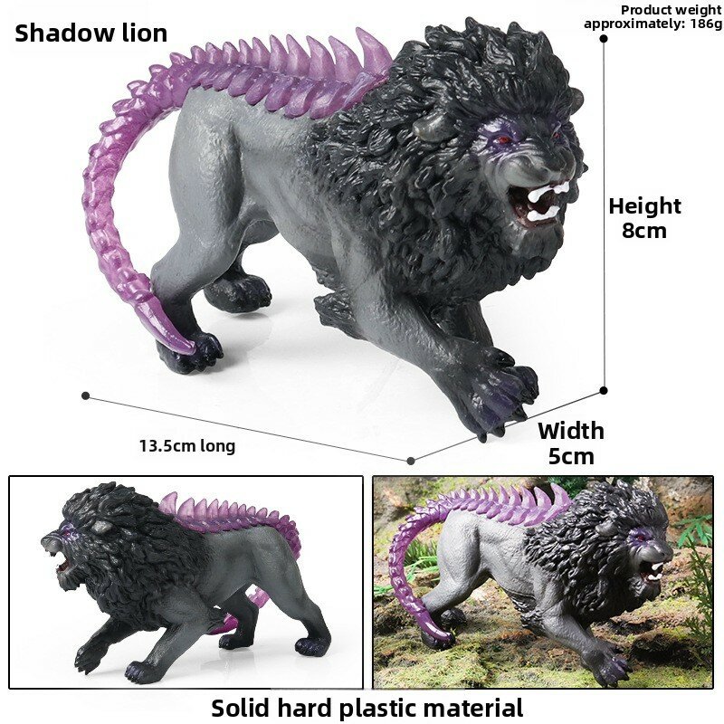 Bat spirit stone bull monster spitfire flying dragon animal model for haunted events shadow lion