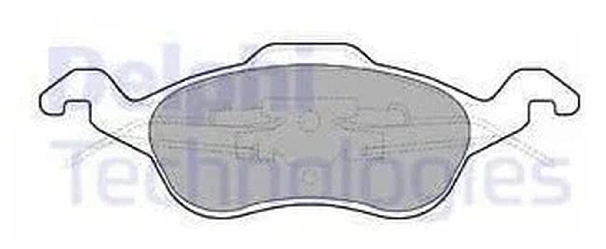 Колодки тормозные дисковые, DELPHI LP1315