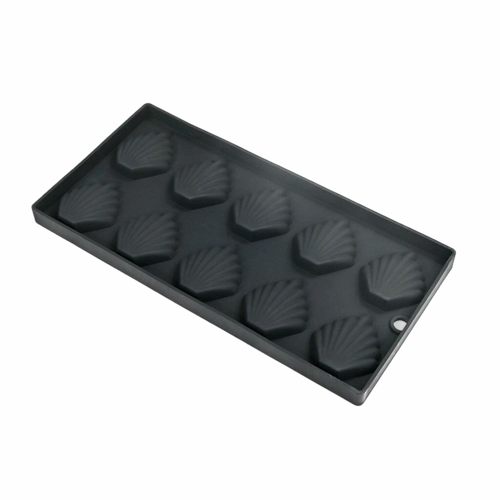 Форма для свечей, (1шт) 10 шт. с формой для мусса Мадлен в виде ракушки-черный