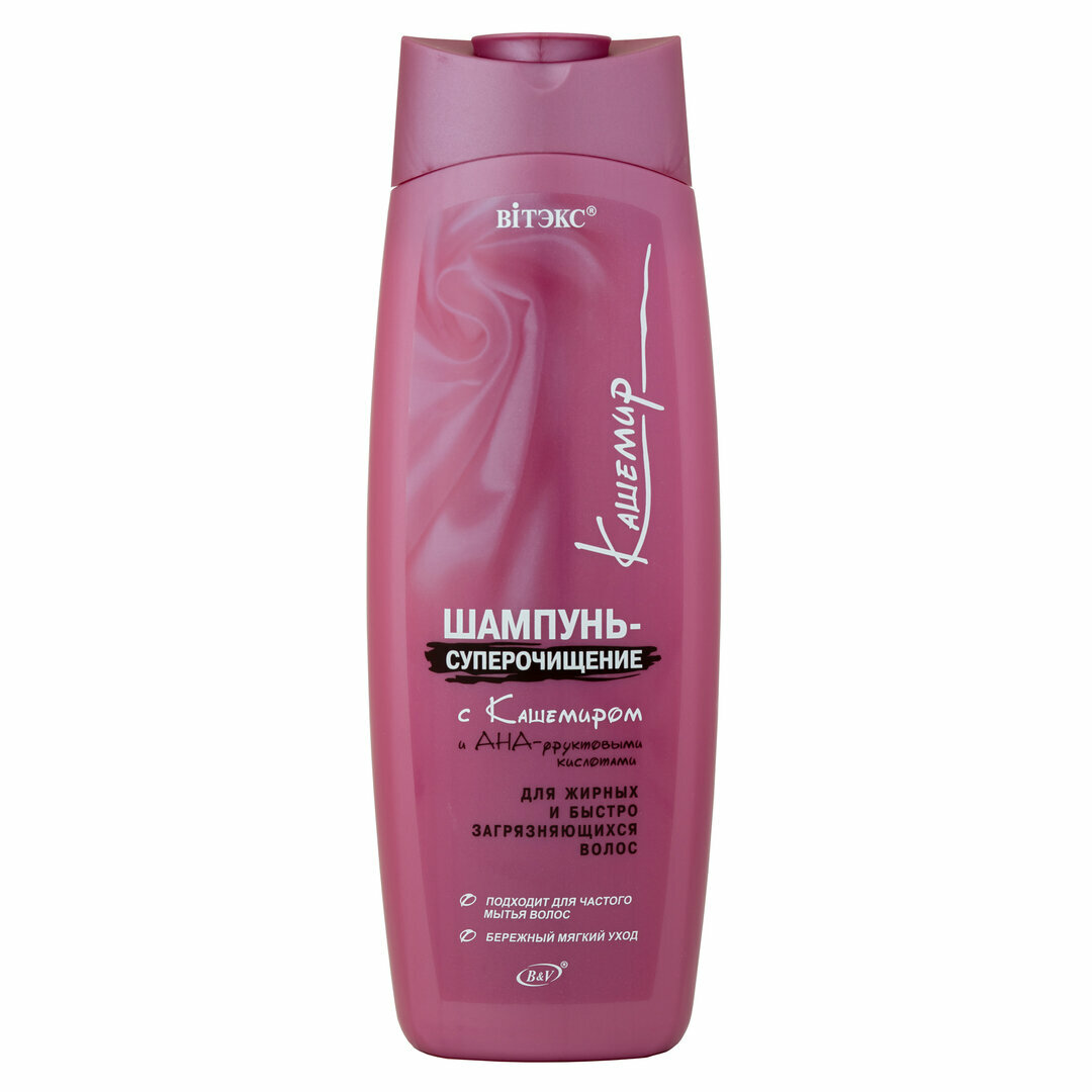 Витэкс Шампунь-суперочищение, с АНА и фруктовыми кислотами для жирных и быстрозагрязняющихся волос, 500 мл