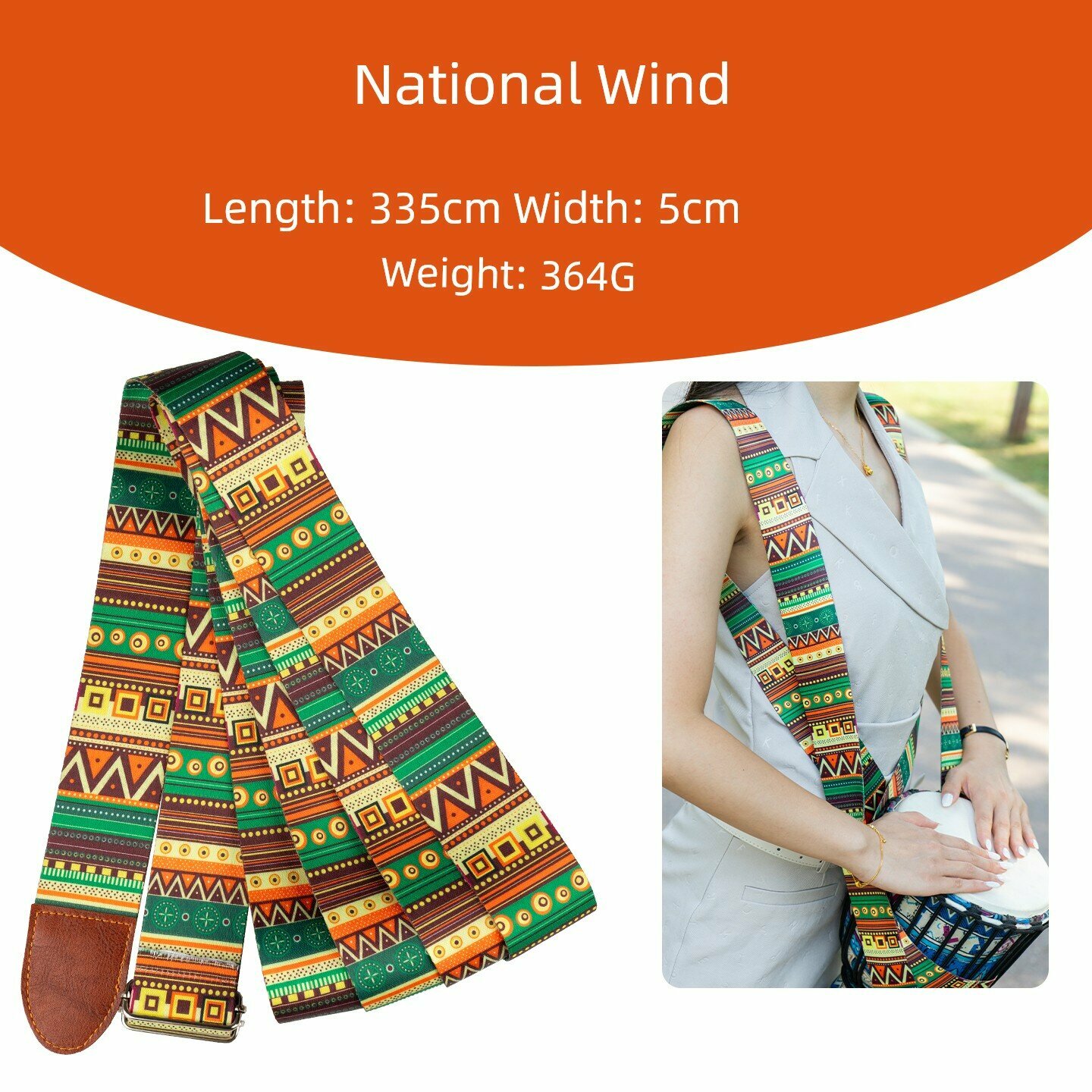 8-дюймовый африканский барабан-тамбурин с металлическим крючком, портативный ремешок для взрослых и детей, аксессуары