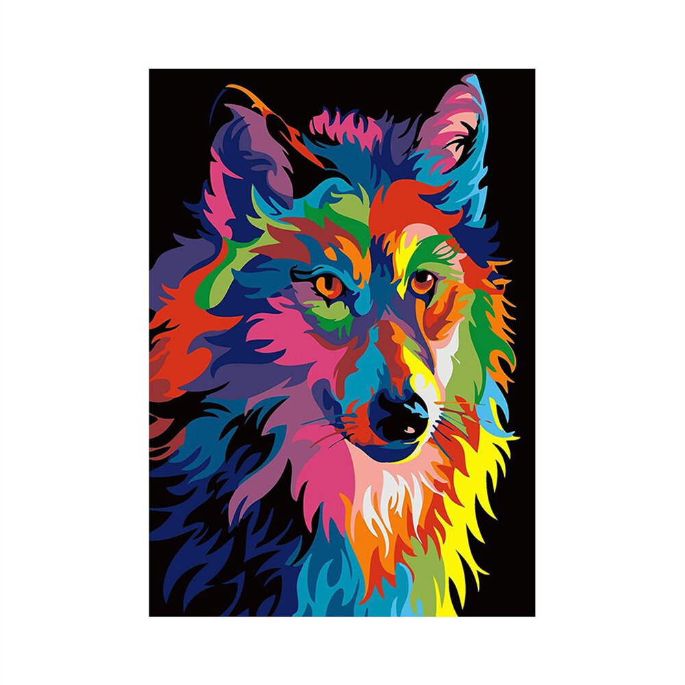 DIY Кубик алмазной живописи 5D Волк Круглая форма Полностью сверлена Наборы для алмазной живописи Искусство и ремесло для декорирования стены комнаты, Цвет: Как на картинке, Материал: Канва и алмазный смолы, Тип: A, B, C, D, E, F, , H, I (по выбору),