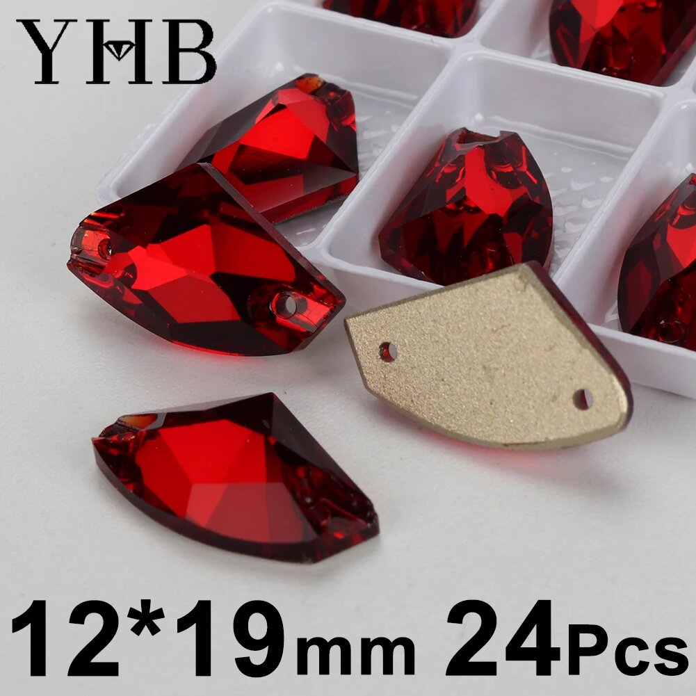 Стразы YHB Galactic 12X19mm, 24шт
