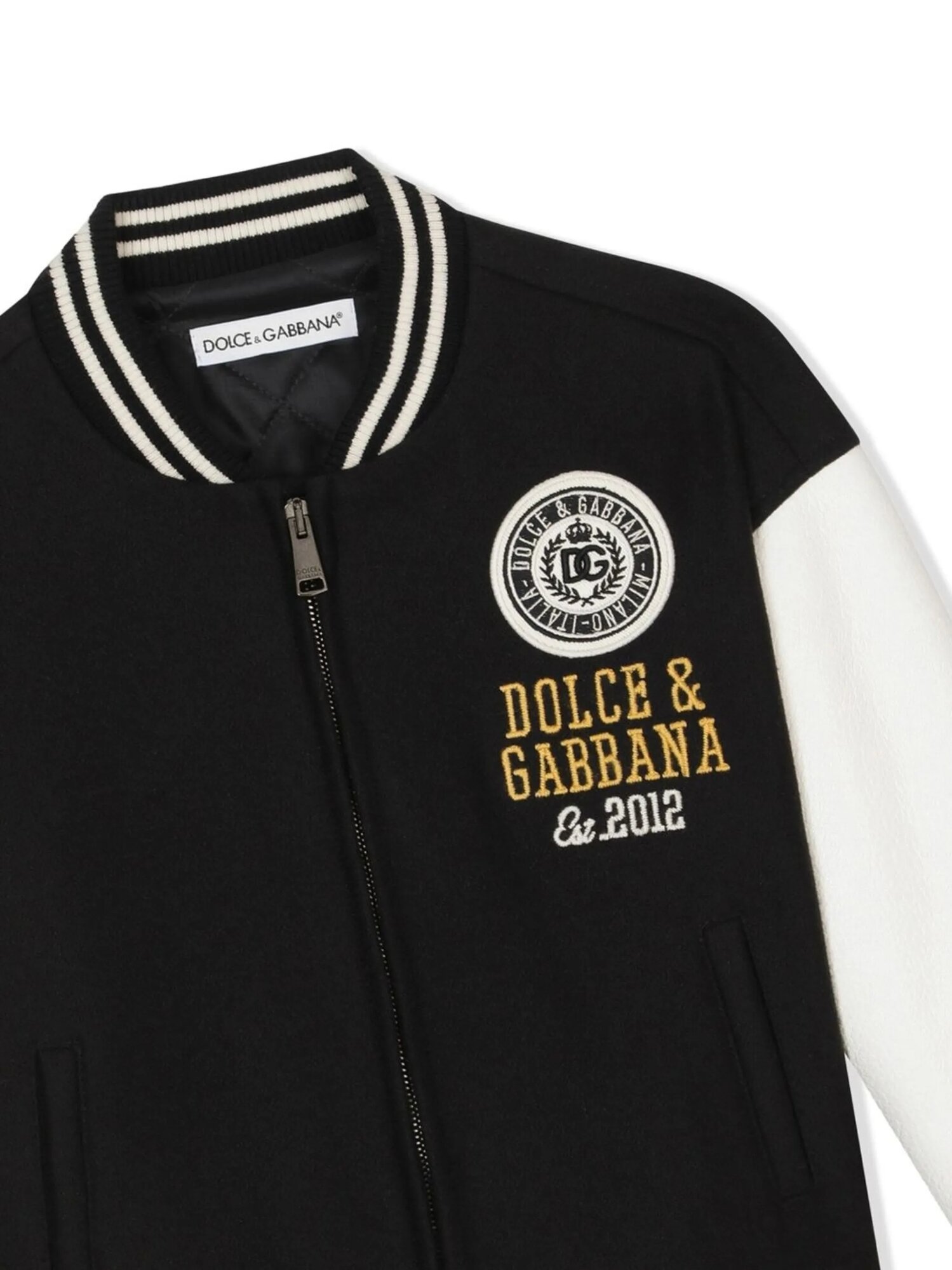 Бомбер DOLCE & GABBANA, размер 4 года, черный — фото 1