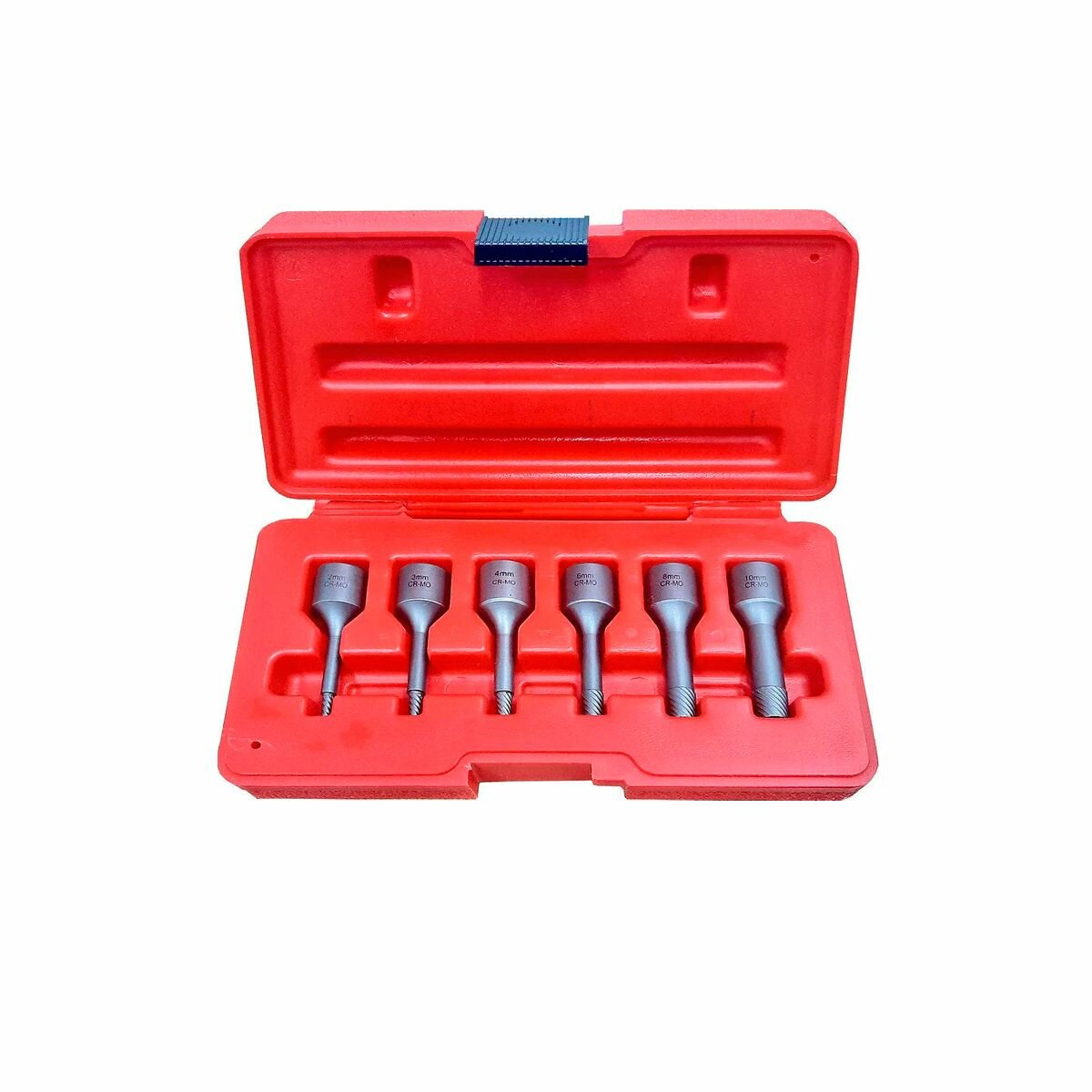 Набор экстракторов для выворачивания (выкручивания) сломанных болтов, шпилек, винтов и шурупов М2-М10 6 предметов под вороток 3/8" AIST 67310406