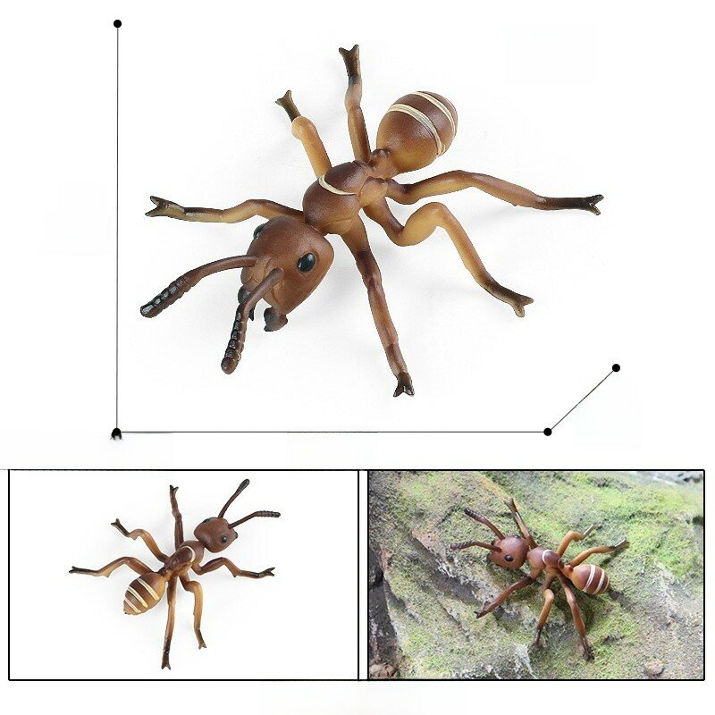 Plastic animal model set with realistic insects and reptiles for childrens educational toys and decor