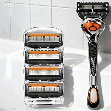 Лезвия для бритья Amway 8 шт - Острые лезвия, удобное хранение, идеальное бритье
