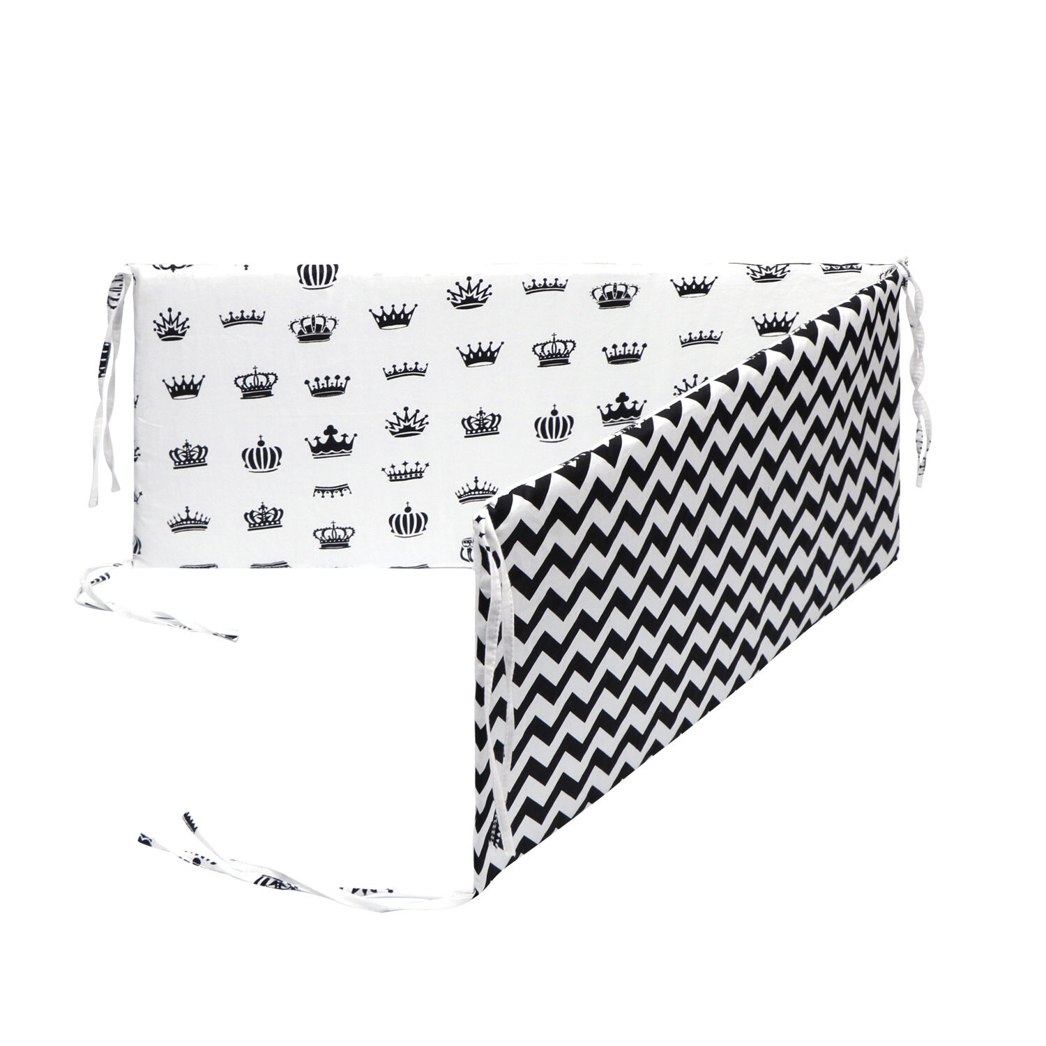 Новый кросс-бордерный популярный бампер для детской кроватки, защитный бортик для кровати малыша, антиударный бампер с печатным рисунком, оптовая продажа